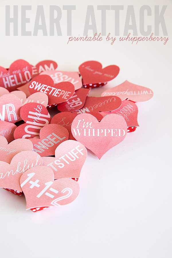 Free Printable Valentine Heart Attack - B. Lovely Events