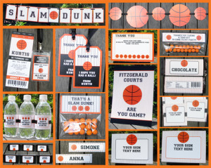 Basketball Printable Set - B. Lovely Events