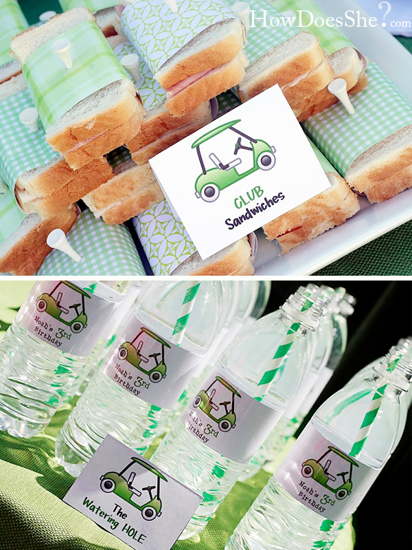 Fun & "Pun"ny Golf Party Food- B. Lovely Events