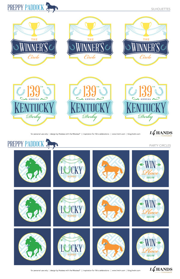 Lovely Kentucky Derby Printables! - B. Lovely Events