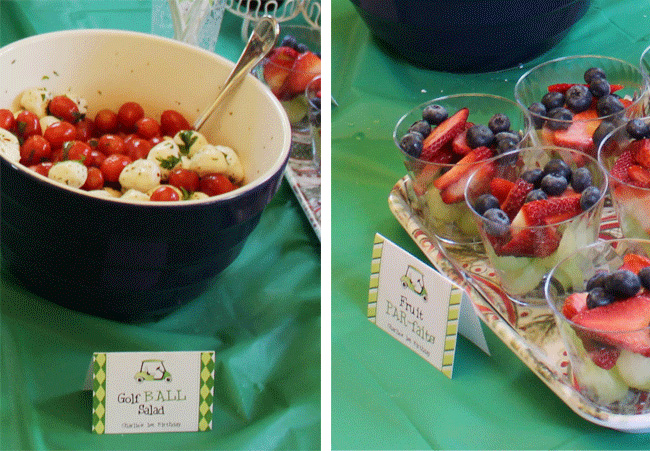 Fun & "Pun"ny Golf Party Food- B. Lovely Events