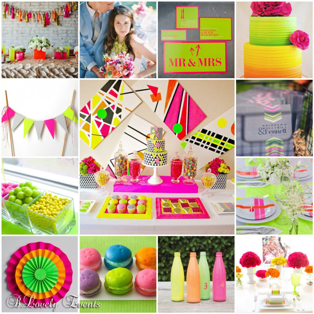 Inspiring New Trend {Neon Wedding Ideas!!!} - B. Lovely Events
