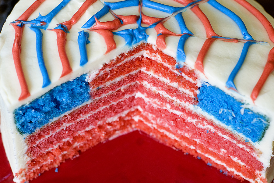 The Glorious Red, White and Blue-For Cake! - B. Lovely Events