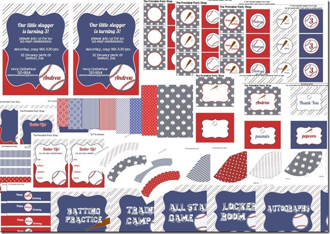 Baseball Party Printables! - B. Lovely Events