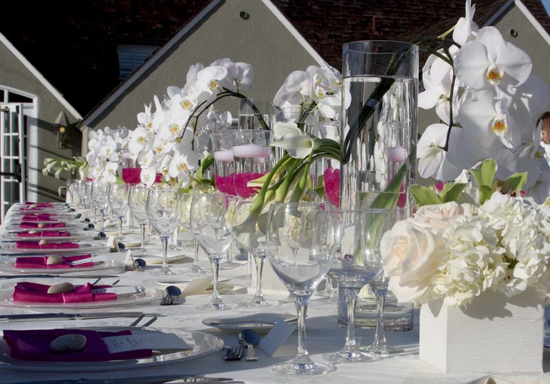 Gorgeous White Orchid Tablescape