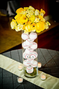 These Baseball Centerpieces Are A Home Run!- B. Lovely Events
