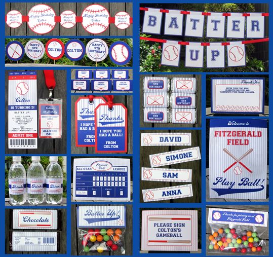 Baseball Party Printables! - B. Lovely Events