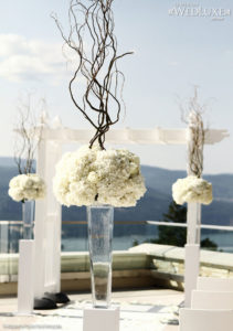 White Wedding Ceremony Flowers-B. Lovely Events