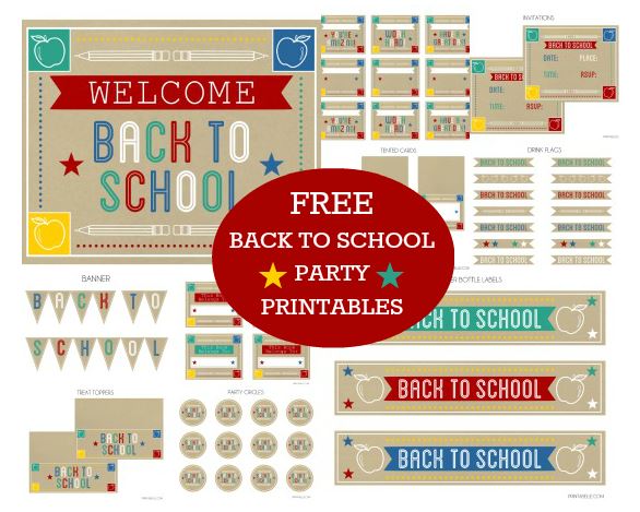 Back To School Free Printables - B. Lovely Events