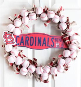 Lovely And Creative Baseball Wreaths! - B. Lovely Events