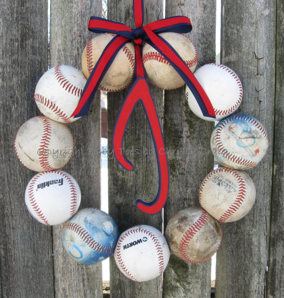 Lovely And Creative Baseball Wreaths! - B. Lovely Events