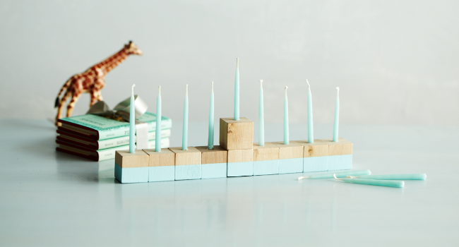 Creative {And Contemporary} Hanukkah Menorahs! - B. Lovely Events