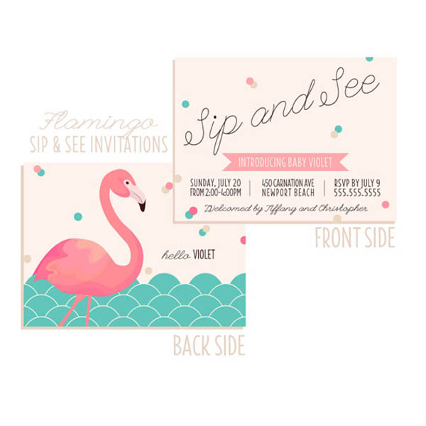 Lovely Sip And See Invitations! - B.Lovely Events