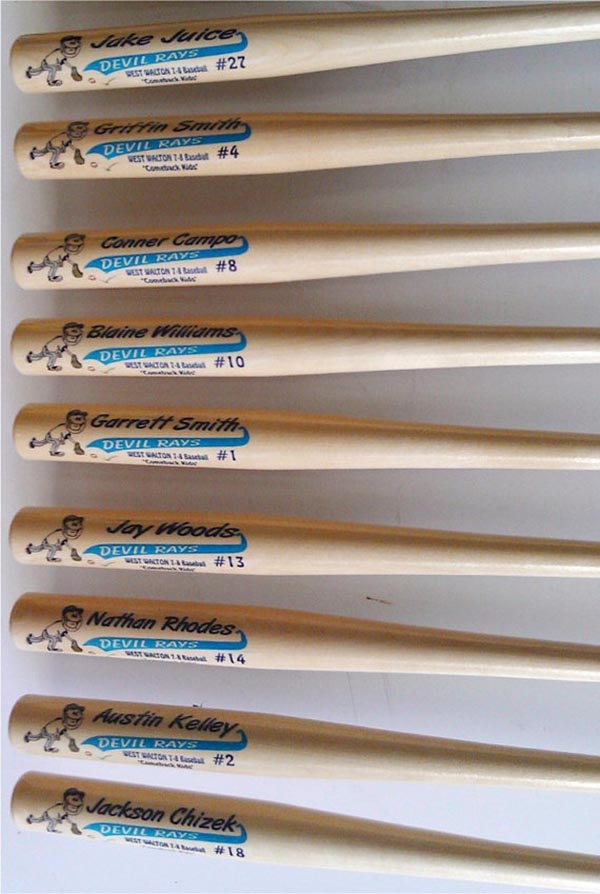 Mini Baseball Bats Rock! - B. Lovely Events