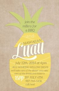 10 Lovely Pineapple Party Invitations! - B. Lovely Events