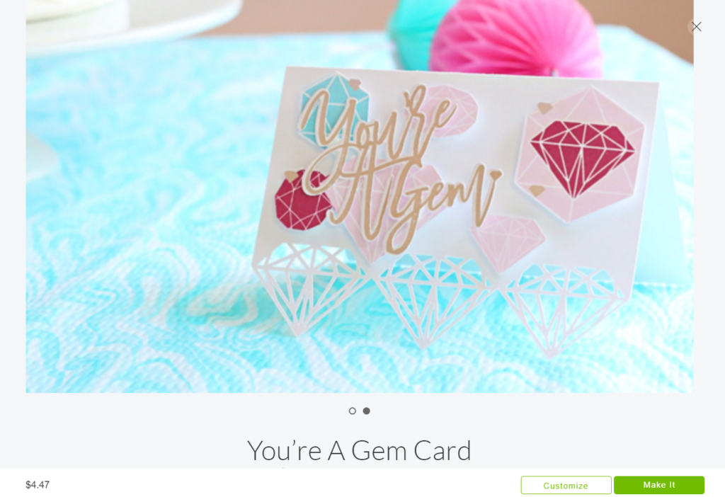 DIY You're A Gem Card - B. Lovely Events