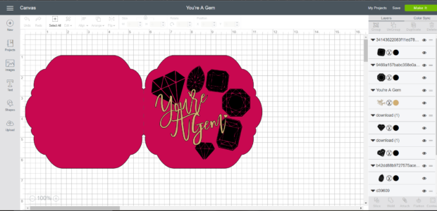 DIY You're A Gem Card - B. Lovely Events