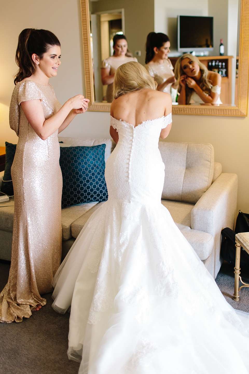 Real Wedding: Bec & Callum White Rose Wedding - B. Lovely Events